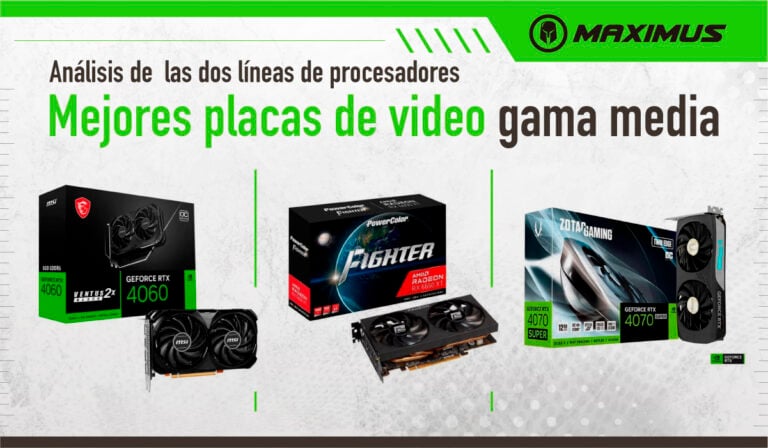 Las mejores placas de video por precio-rendimiento: analisis gama media